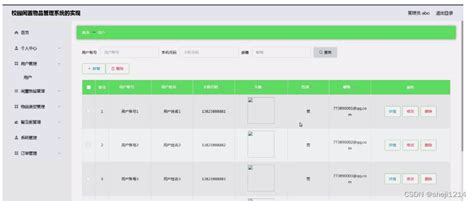 计算机毕设pythonvue校园闲置物品管理系统的实现（程序lw部署）该系统的主要页面如图4 1所示。在顶部您可以找到客户注册登录注销和购物车功能 Csdn博客