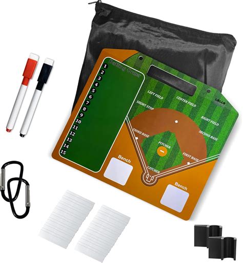 Lollo Wave Baseball Clipboard For Coaches Dry Erase Magnetic Dugout Lineup