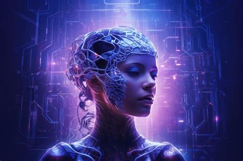 Premium Ai Image Neural Network Supercomputer In The Form Of A Beautiful Girl