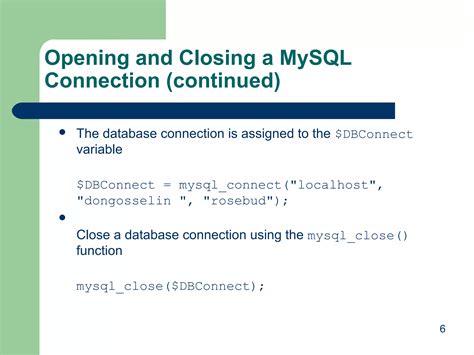 Php With MYSQL Database PPT