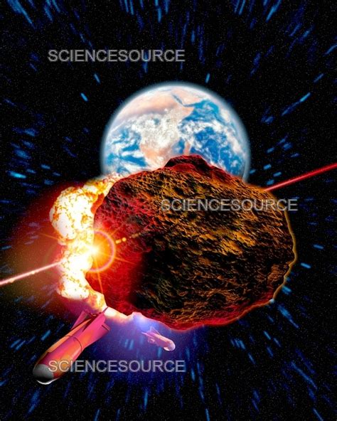 Asteroid Deflection Stock Image Science Source Images
