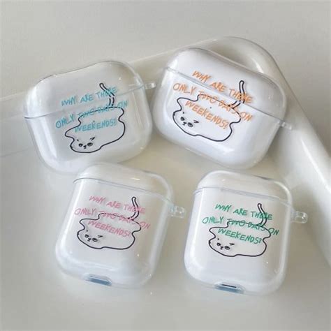 퍼플오션 무무 월요병 고양이 에어팟 프로 2 버즈 케이스 위시버킷