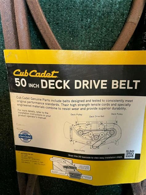 Cub Cadet 50 Inch Deck Belt 954 04077a 954 04077 50 Inch Deck Belt For
