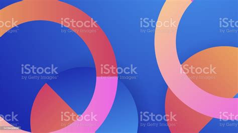 분홍색과 주황색 노란색의 네온 그라디언트가있는 추상 파란색 배경 벡터 일러스트 레이 션 0명에 대한 스톡 벡터 아트 및 기타 이미지 0명 개념 개념과 주제 Istock