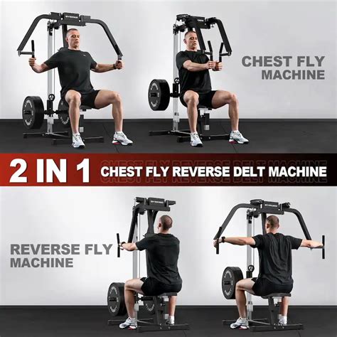 Syedee Chest Fly And Reverse Delt Machine 400 Lbs Upper Body Specialty Machine Fly Machine And