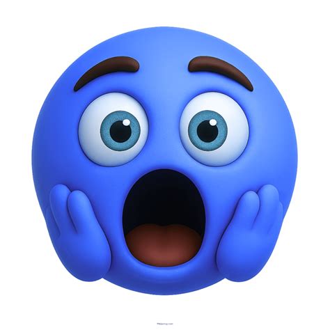 Shocked Expression Emoji Png Vector Free
