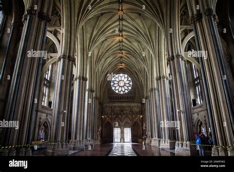 Bristol Uk April 8 2019 Interior Of Bristol Cathedral Founded In