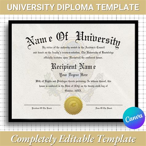 Harvard Diploma Certificate Templates