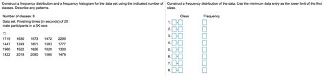 Solved Construct A Frequency Distribution And A Frequency Chegg