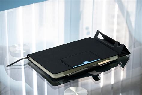 Printed Notebook With Integrated Phone Stand Pen Holder
