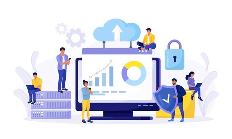 It Specialists Administrate Cloud Service Data Storage Hosting