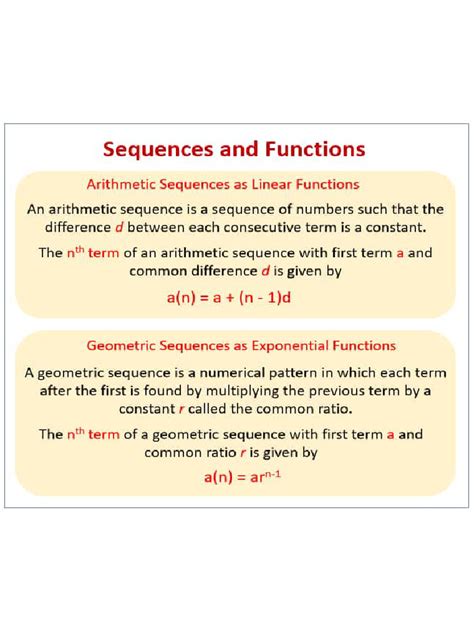 Arithmetic And Geometric Sequence Pdf