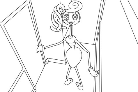 Mommy Long Legs Coloring Pages Coloringlib