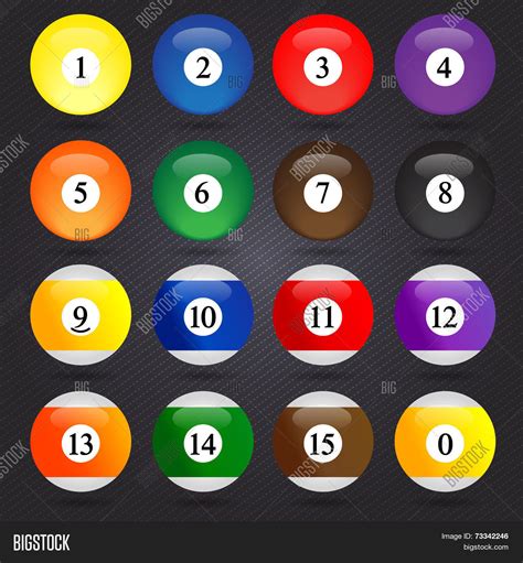 Colored Pool Balls Vector And Photo Free Trial Bigstock