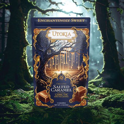 Utokia Thc Salted Caramels 120mg Utokia Herb Co