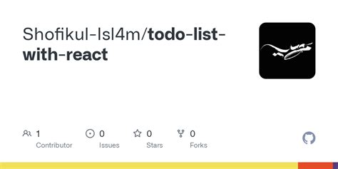 Github Shofikul Isl M Todo List With React