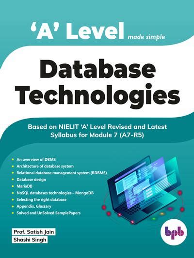 A Level Made Simple Database Technology Nielit 2021 A7 R5 English