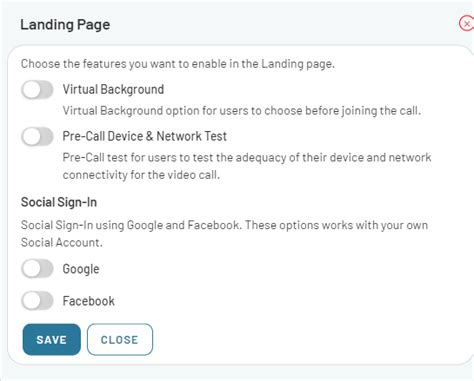 Configure Low Code Settings Low Code Video Setup Wizard Enablex