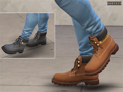 Caterpillar Boots Darte77 Sims 4 Cc Shoes Sims 4 Cc Finds Sims 4