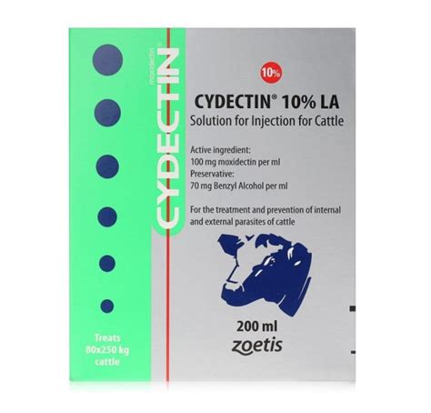 Zoetis Cydectin 10 La Injection For Cattle Farmacy