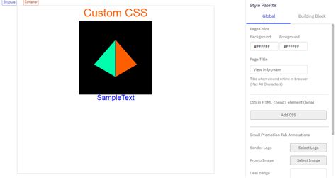 Adding Custom Css To An Email Template
