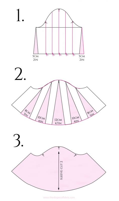 Flutter Sleeve Pattern The Shapes Of Fabric