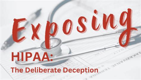 HIPAA The Deliberate Deception Citizens Council For Health Freedom