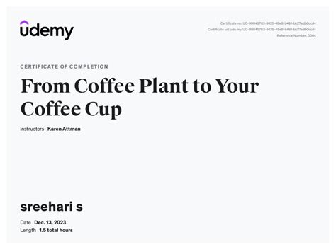 Sreehari Santhosh On Linkedin Just Completed A Comprehensive Short Course On From Coffee Plant