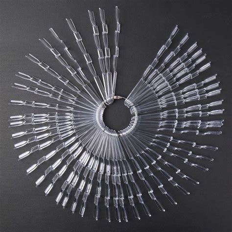 3 Tiered Clear Swatch Sticks W Ring Set Of 50 Sticks Maniology