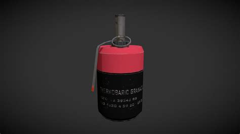 Game Ready Thermobaric Grenade 3d Model By Vaflee [d074000] Sketchfab