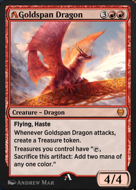 A Goldspan Dragon Magic The Gathering Mtg Cards