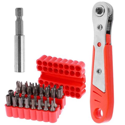 Gufuzi Sturdy Safety Screwdriver Bit Set 34pcs Security Bit Set Metal