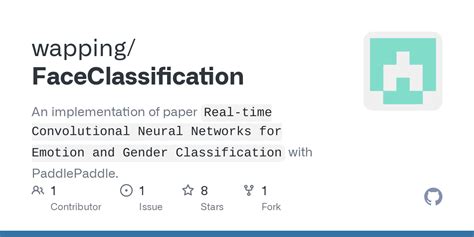 GitHub Wapping FaceClassification An Implementation Of Paper Real Time Convolutional Neural