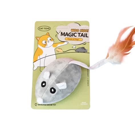 Magic Tail Electronic Mouse Cat Toy Usb Rechargeable Interactive