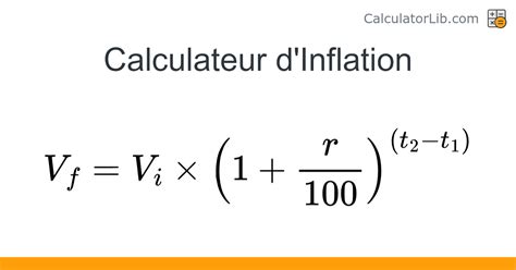 Calculateur Dinflation Calculateur En Ligne