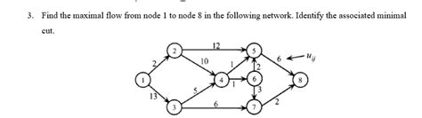 Solved Find The Maximal Flow From Node To Node In The Chegg