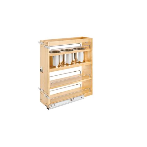 Rev A Shelf 7 5 In Base Cabinet Organizer With 3 Utensil Bins 449UT BCSC 7C The Home Depot