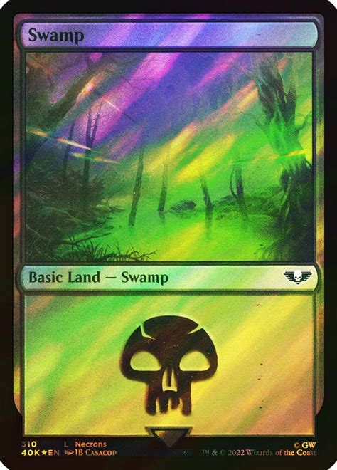 Swamp 310 Surge Foil Warhammer 40000 Commander Surge Foil
