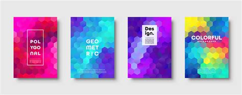 육각형 다각형 추상적 배경 다채로운 삼각형 그라데이션 디자인 낮은 폴리 육각형 모양 배너 벡터 일러스트레이션 3차원 형태에 대한 스톡 벡터 아트 및 기타 이미지 Istock