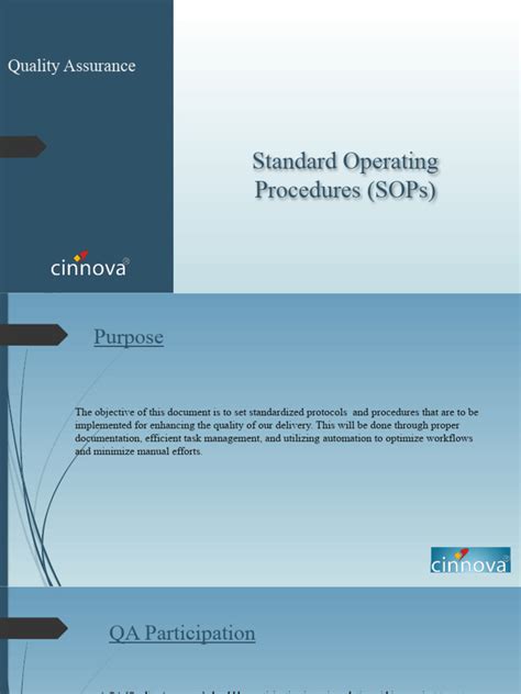 Quality Assurance Sops Presentation Pdf Quality Assurance Software Bug