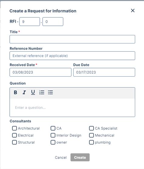 Creating RFIs Part Help Center