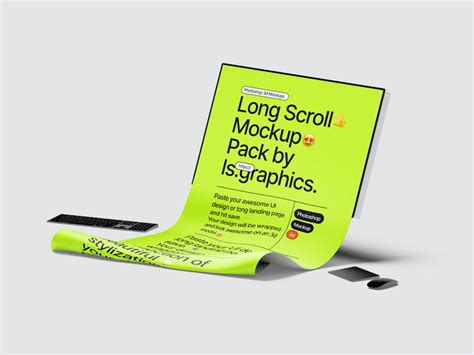 Long Scroll Mockups Scene 02 Photoshop