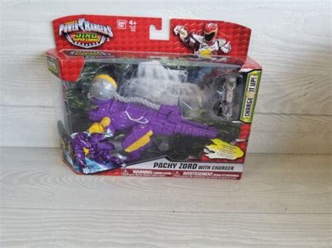 Power Rangers Dino Super Charge Purple Pachy Zord With Charger And Box
