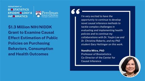 Nandita Mitra Wins Nih Grant For Niddk Project Penn Medicine Department Of Biostatistics
