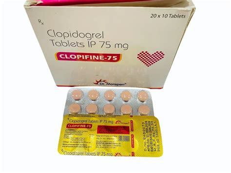 Clopidogrel Tablets Ip 75mg At ₹ 10000piece In Nagpur Id 2858014440691