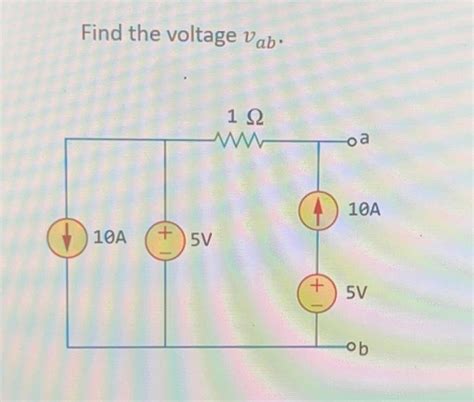 Solved Find The Voltage Vab Chegg Com