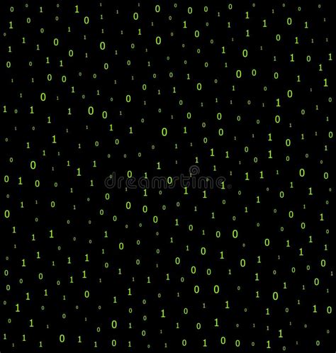 seamless green binary virtual code stock vector illustration of