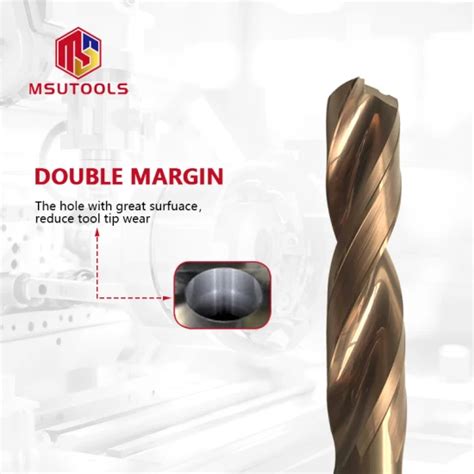 High Performance Solid Carbide Drill Bits With Coolant Drilling With Double Margin Carbide