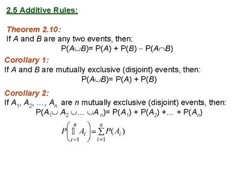 2 5 additive rules theorem 2 10 if