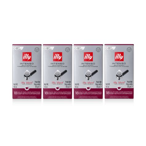 Illy E S E 18 Pods Intenso Bundle 4 Packs Illy